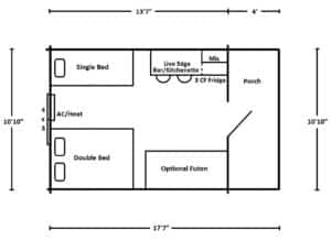 Real Log Camping Cabins - Lancaster Log Cabins