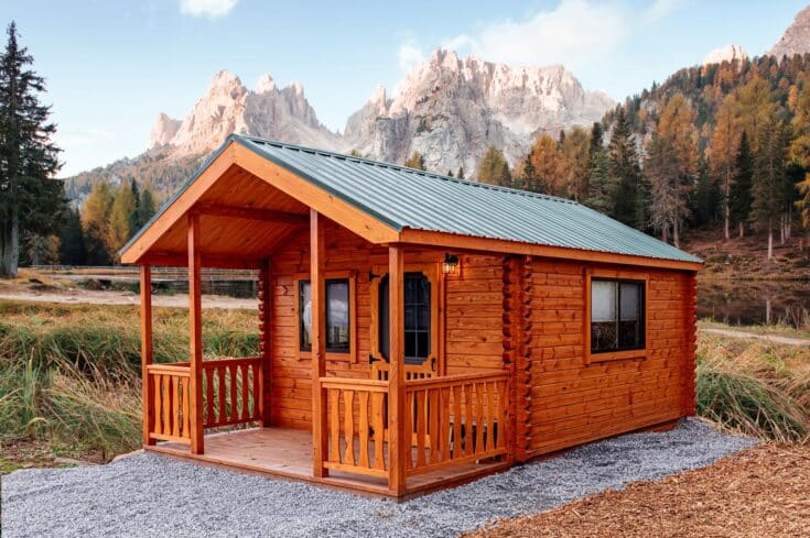 Real Log Camping Cabins - Lancaster Log Cabins