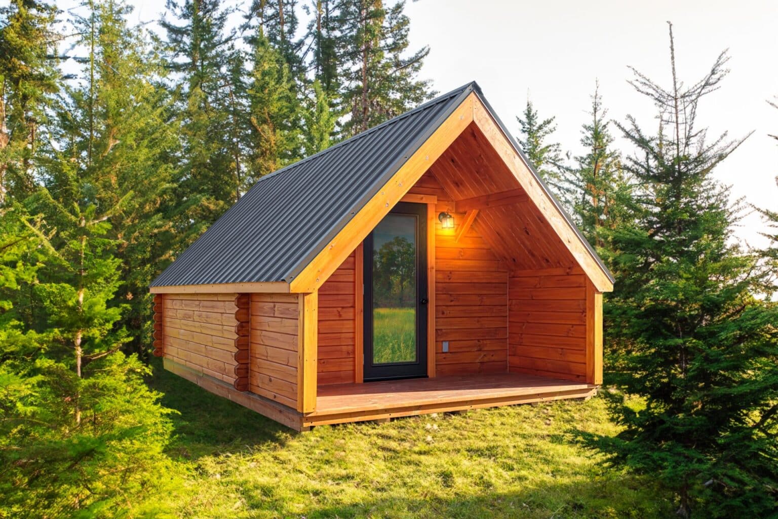Real Log Camping Cabins - Lancaster Log Cabins