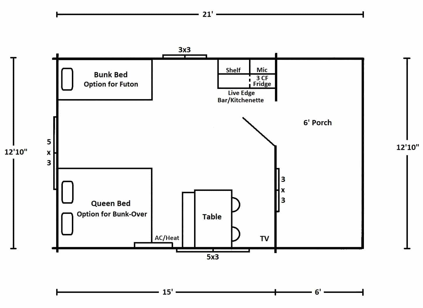 Glamping Pods & One Roomer Cabins - Lancaster Log Cabins